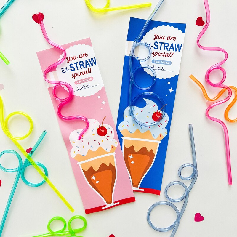 Valentines Day Straws - Etsy