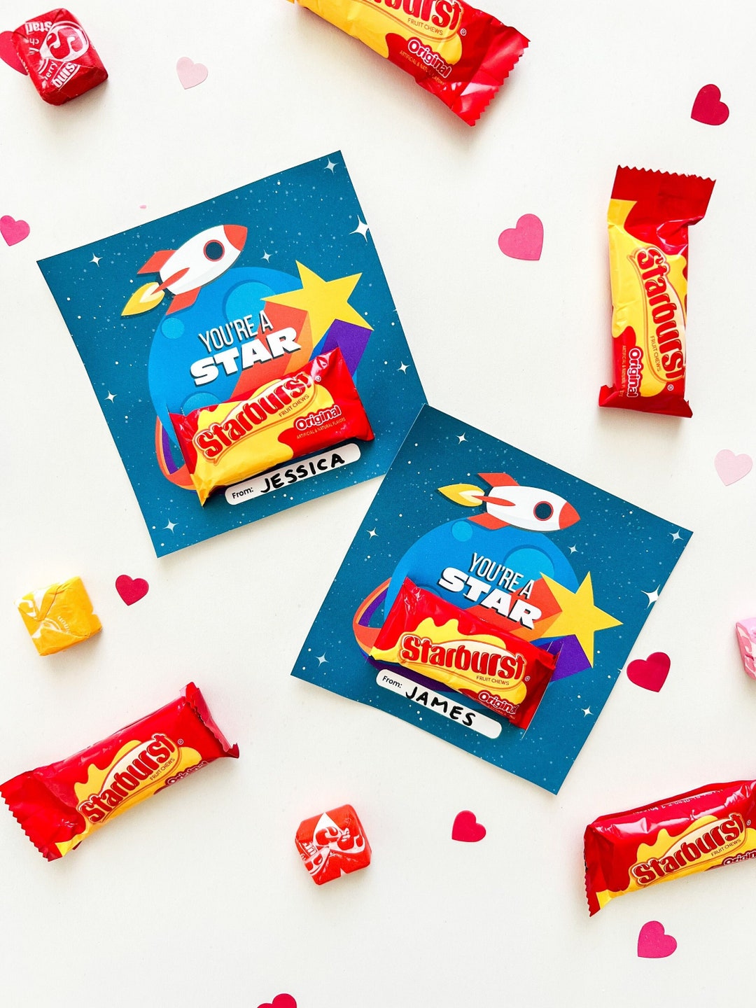 Starburst You're a Star Valentine, School Valentine, Classroom ...