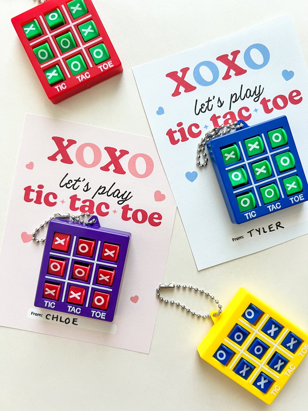 Tic-tac-toe Valentine, School Valentine, Cute Valentine, Printable ...