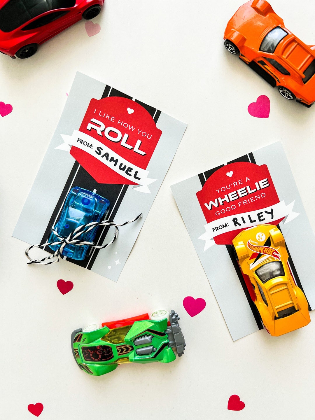 Car Toy Hot Wheels Valentine, School Valentine, Classroom Valentine ...