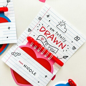 Notepad Notebook Paper Valentine, School Valentine, Classroom Valentine ...