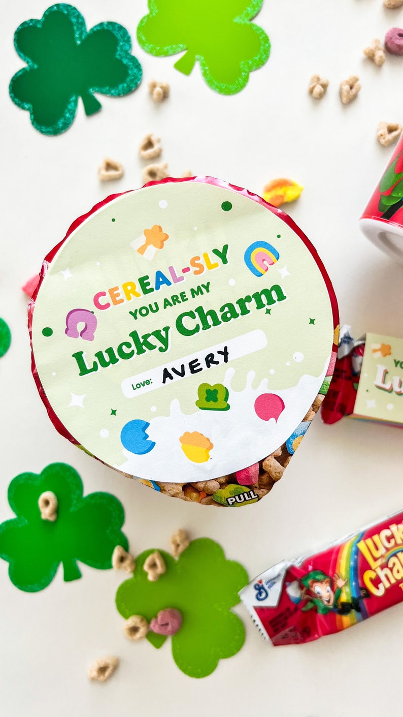 Lucky Charms St. Patrick's Day Printables You're My - Etsy