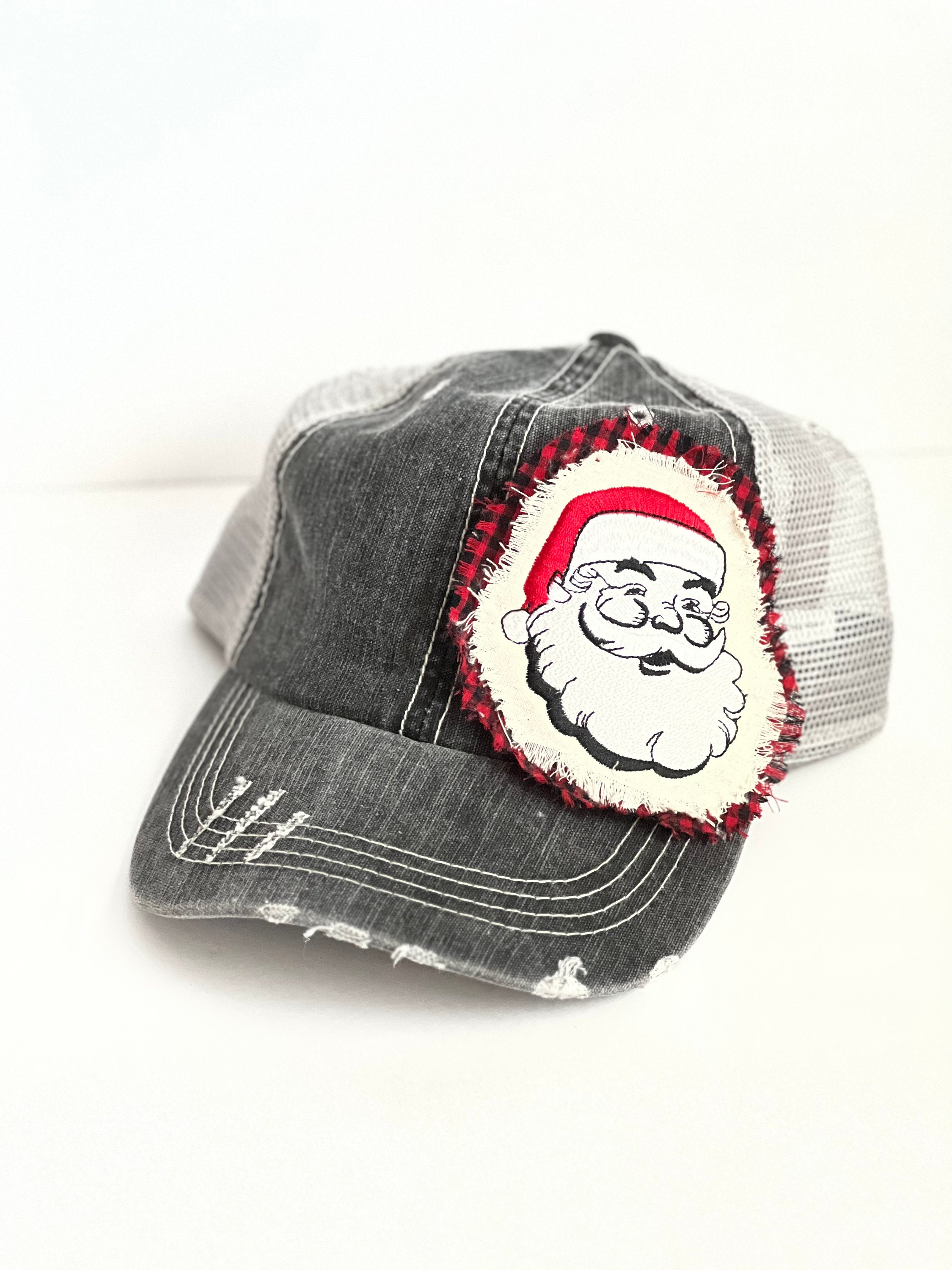 Vintage Santa Ball Cap - Etsy