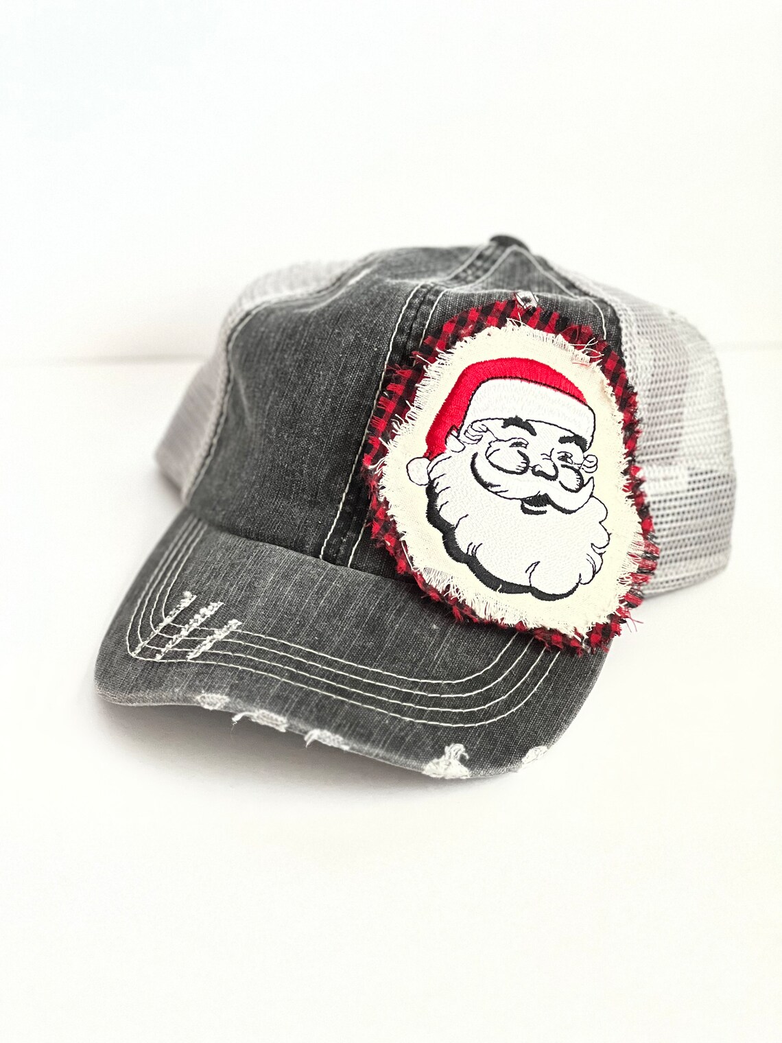 Vintage Santa Ball Cap - Etsy