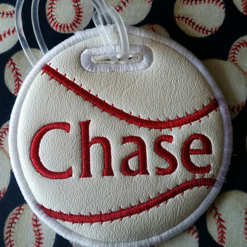 Baseball Bag Tag - Etsy