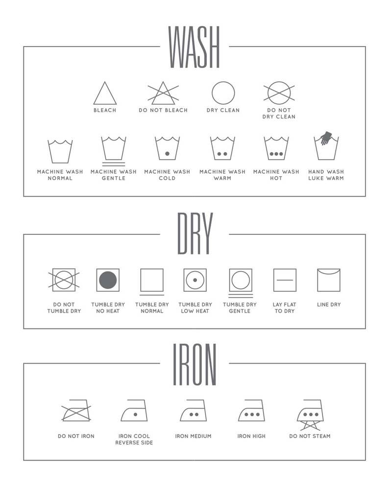 Laundry Cheat Sheet - Etsy