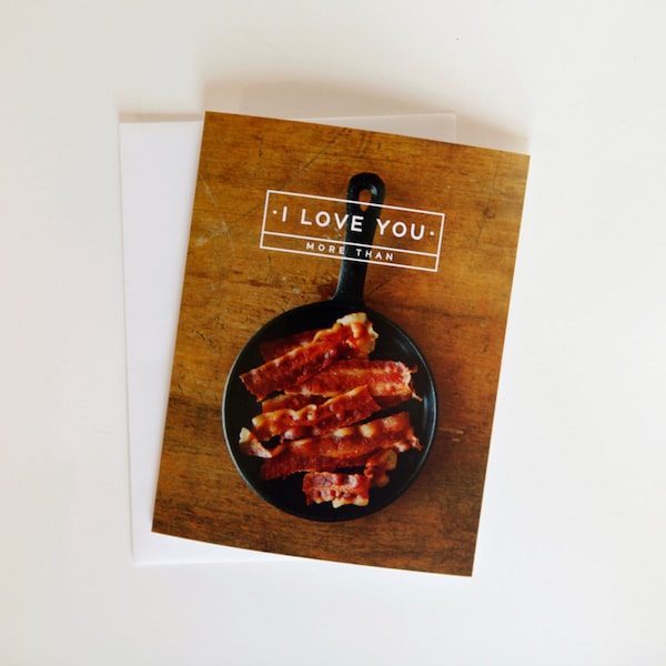 Bacon Card - Etsy