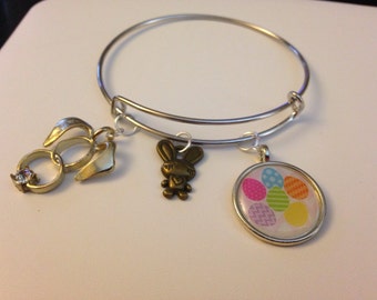 Emoji Emoticon Emotion Texting Expandable Bangle Bracelet with | Etsy