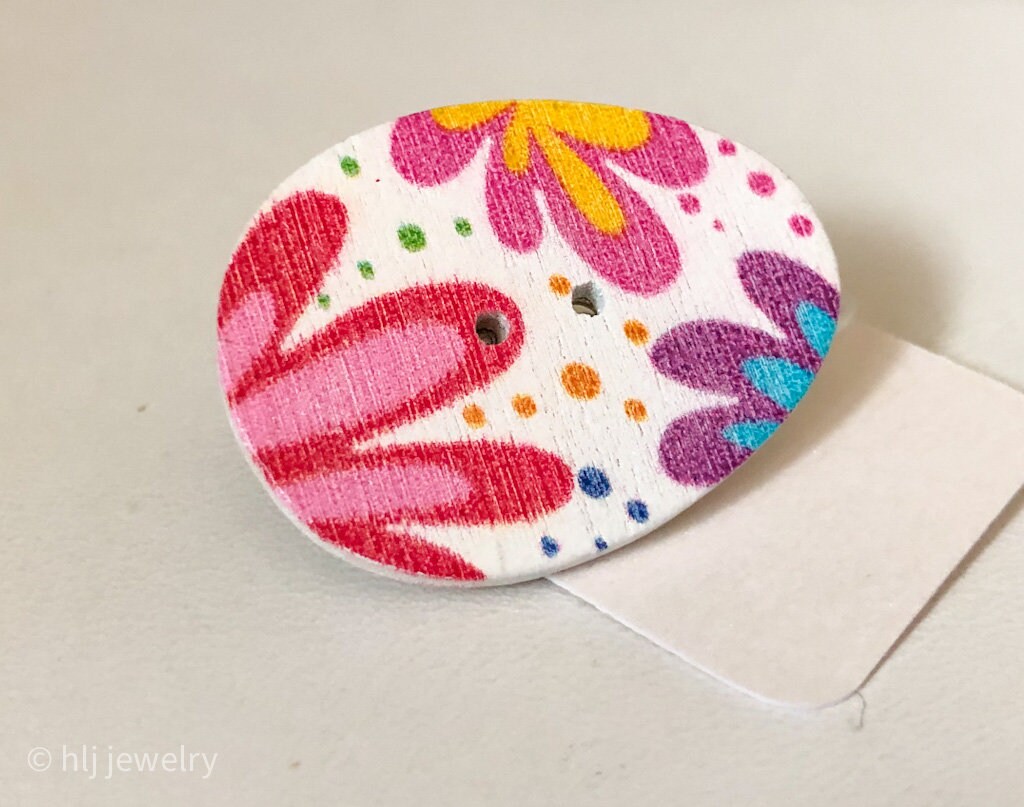 Eggsellent Easter Egg Pins/brooches - Colorful Wooden Easter Eggs ...