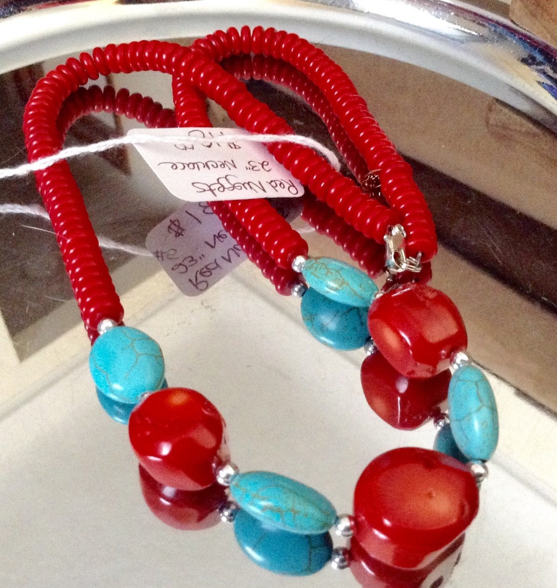 Red Nuggets 23 Necklace Handmade in the USA - Etsy