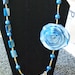 Powder Blue Roses 27 Necklace With Brooch - Etsy