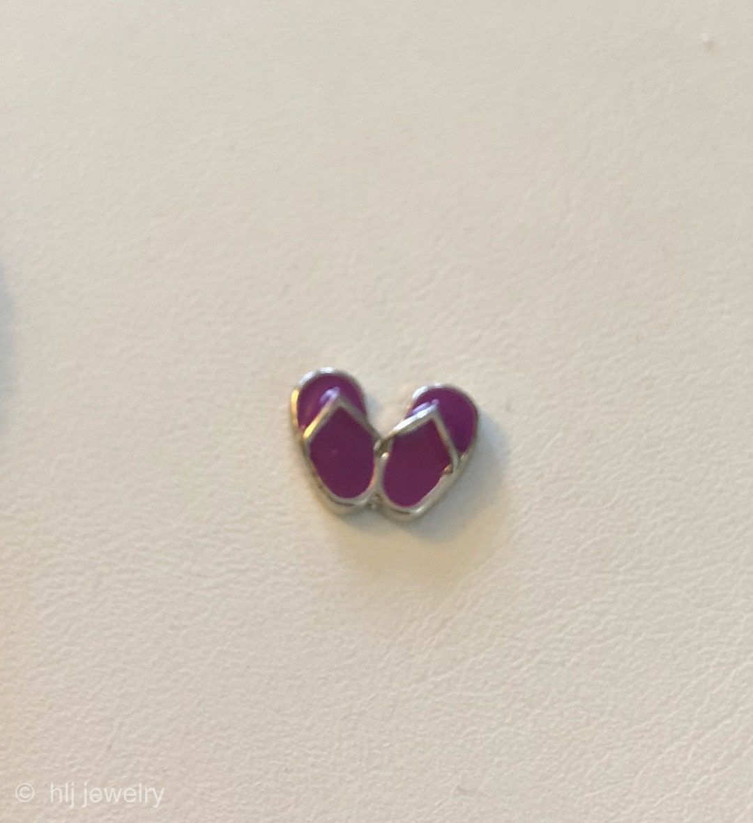 Purple Flip Flops Floating Charm for Floating Locket, Purple Beach Flip ...