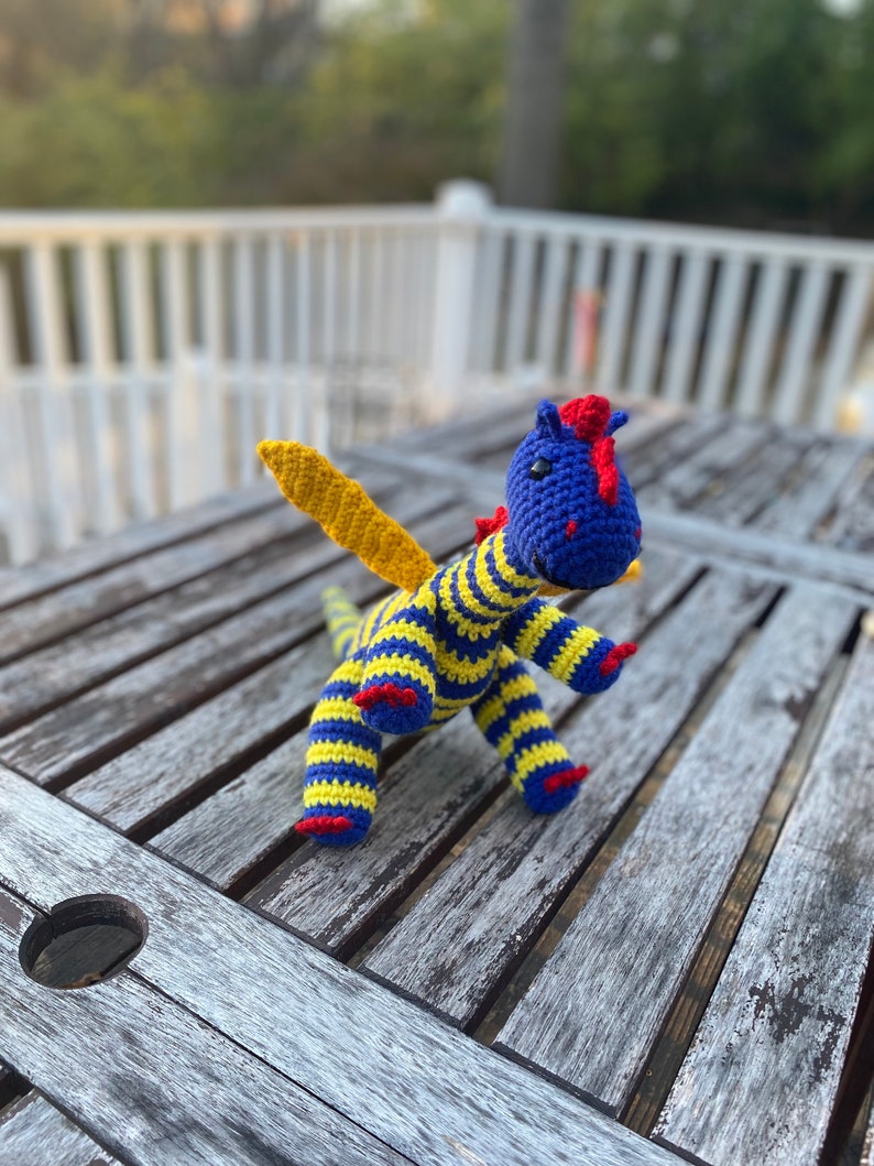 Boris the Dragon Pattern - Etsy