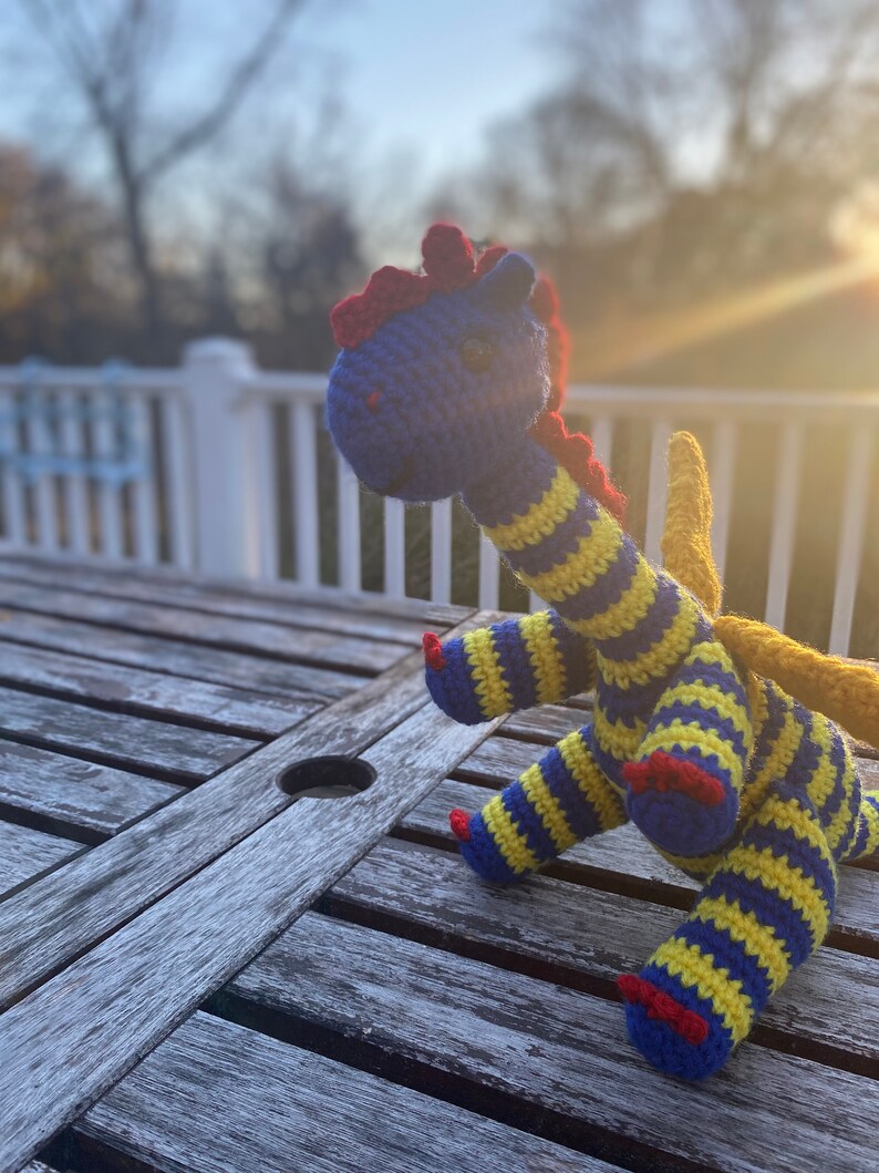 Boris the Dragon Pattern - Etsy