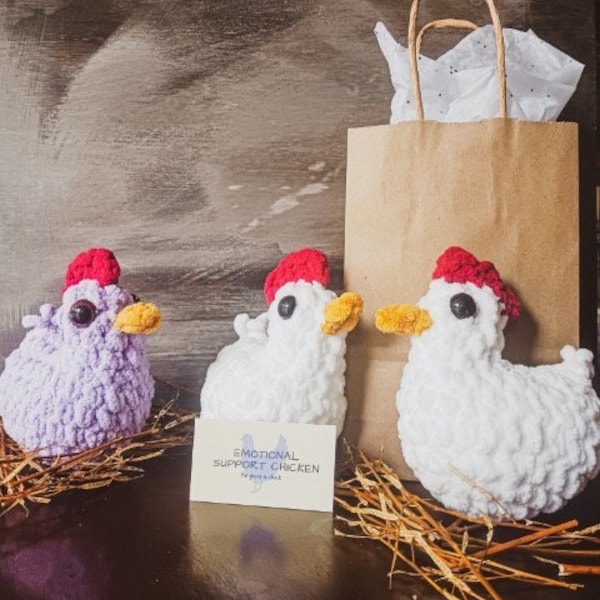 Emotional Support Chicken Pattern - Etsy