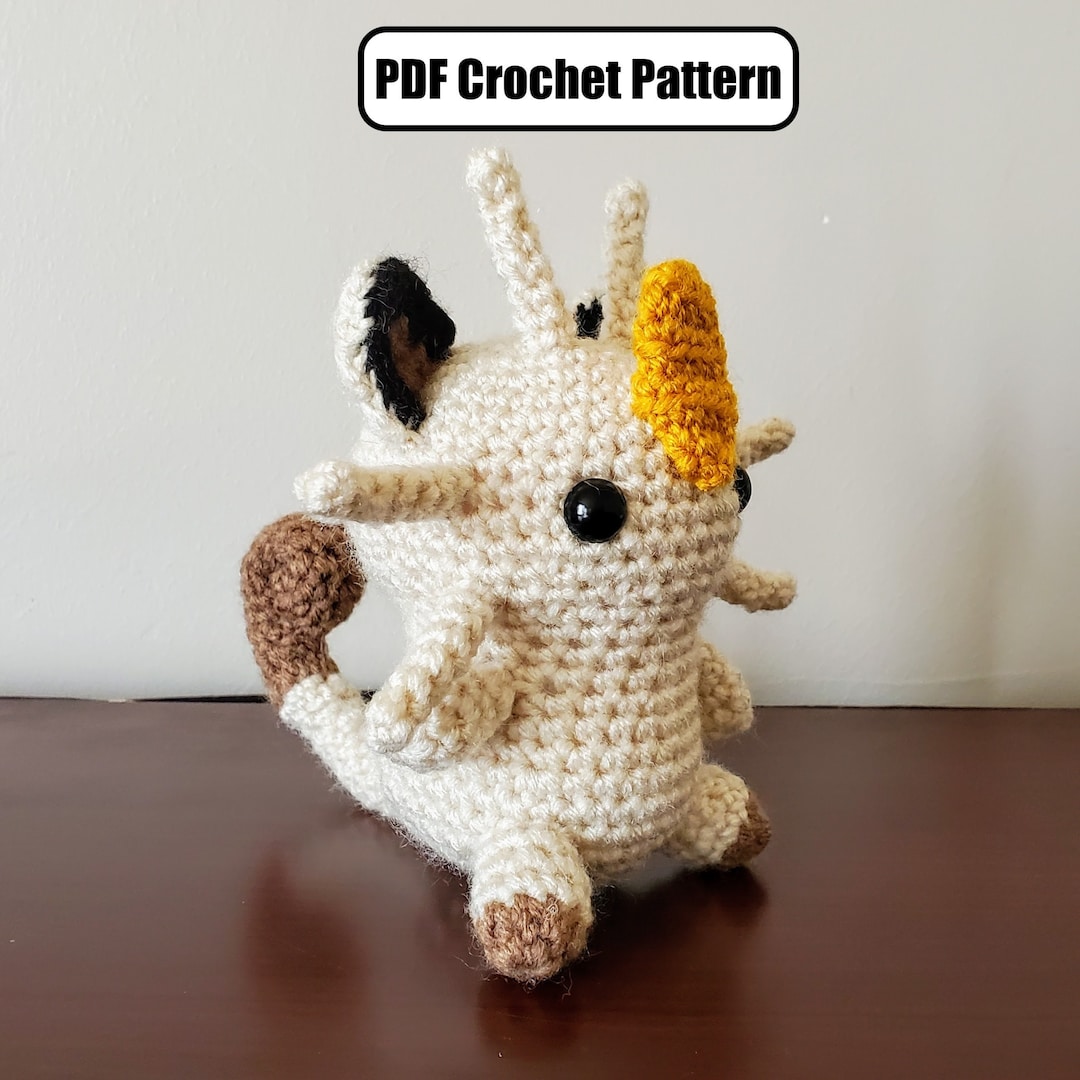 Meowth Amigurumi Crochet Pattern - Etsy
