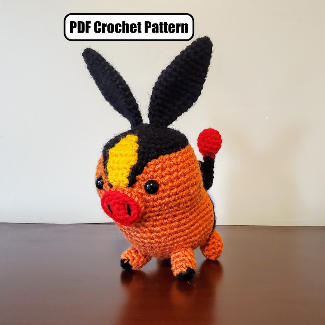 Tepig Amigurumi Crochet Pattern - Etsy