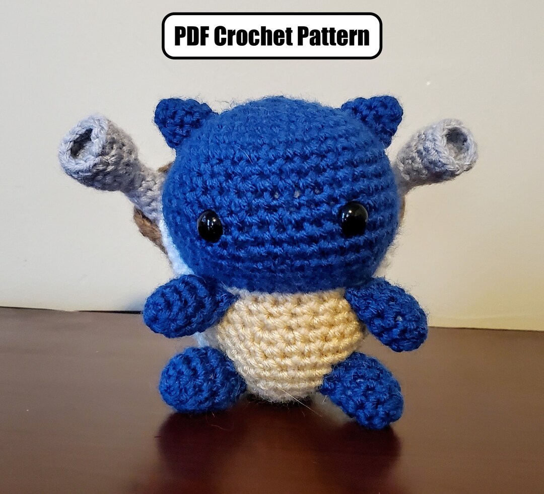 Blastoise Amigurumi Crochet Pattern - Etsy