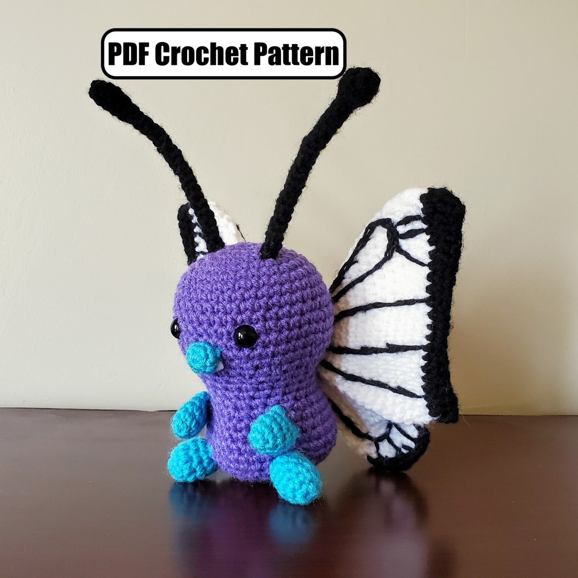 Butterfree Amigurumi Crochet Pattern - Etsy