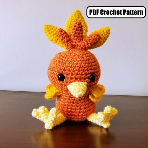Torchic Amigurumi Crochet Pattern | Etsy
