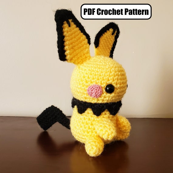Pichu Amigurumi Crochet Pattern | Etsy