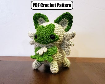 Pattern for Crochet Pokemon Sprigatito Inspired Character Hat PDF ...