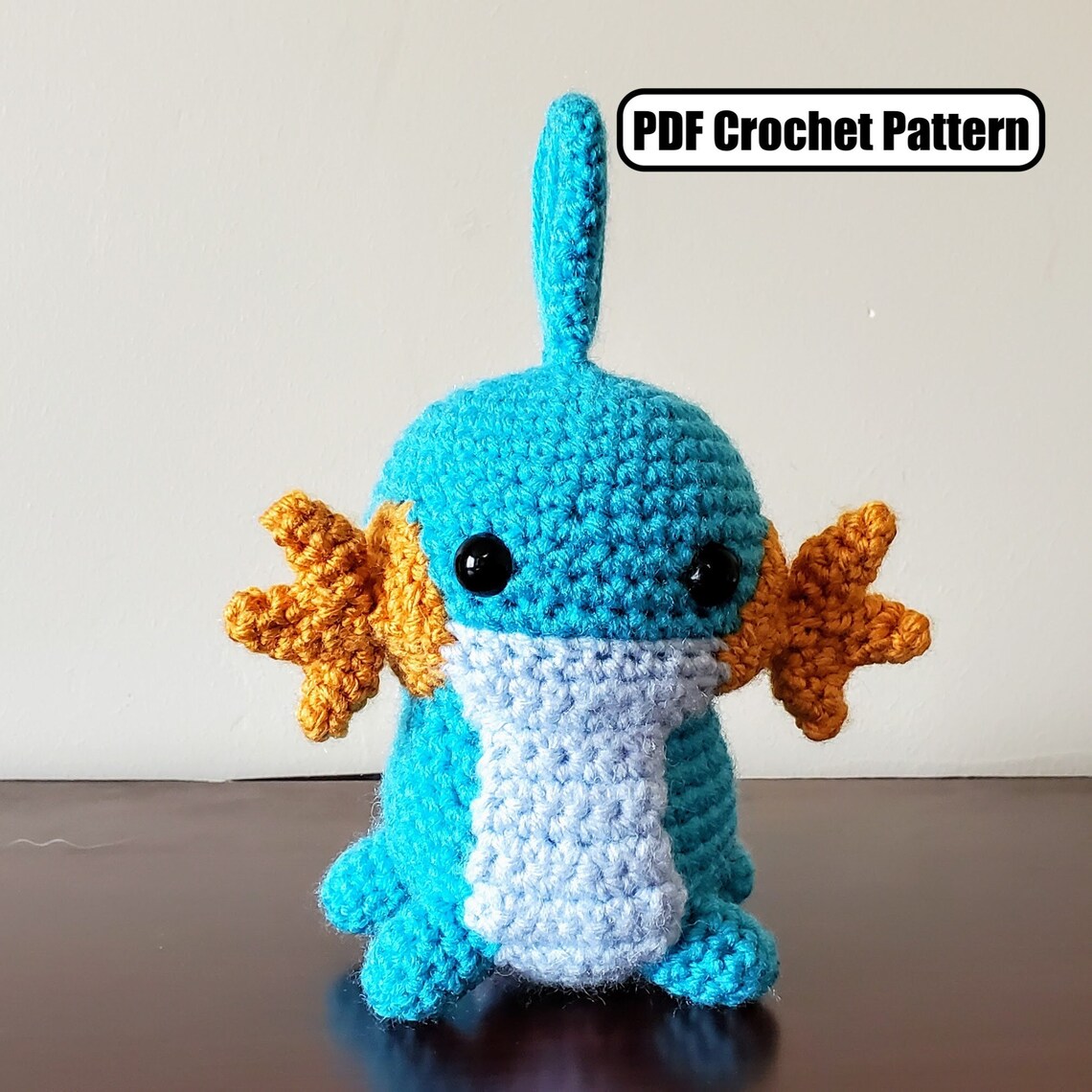 Mudkip Amigurumi Crochet Pattern - Etsy