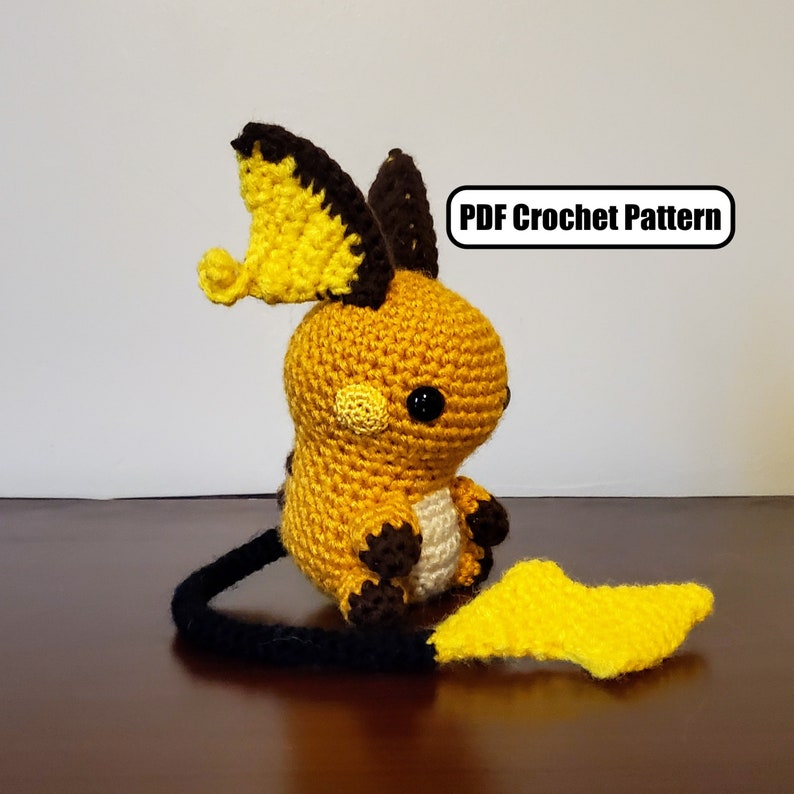 Raichu Amigurumi Crochet Pattern - Etsy
