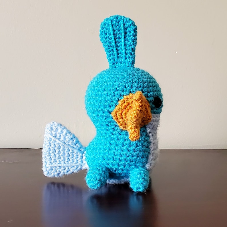 Mudkip Amigurumi Crochet Pattern - Etsy