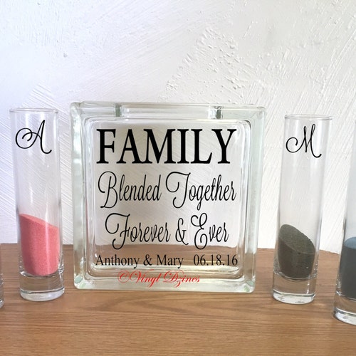 Personalized Blended Family Sand Unity Ceremony Set Blended - Etsy