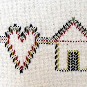 Home is Where the Heart Is, Swedish Weave Digital Pattern - Etsy