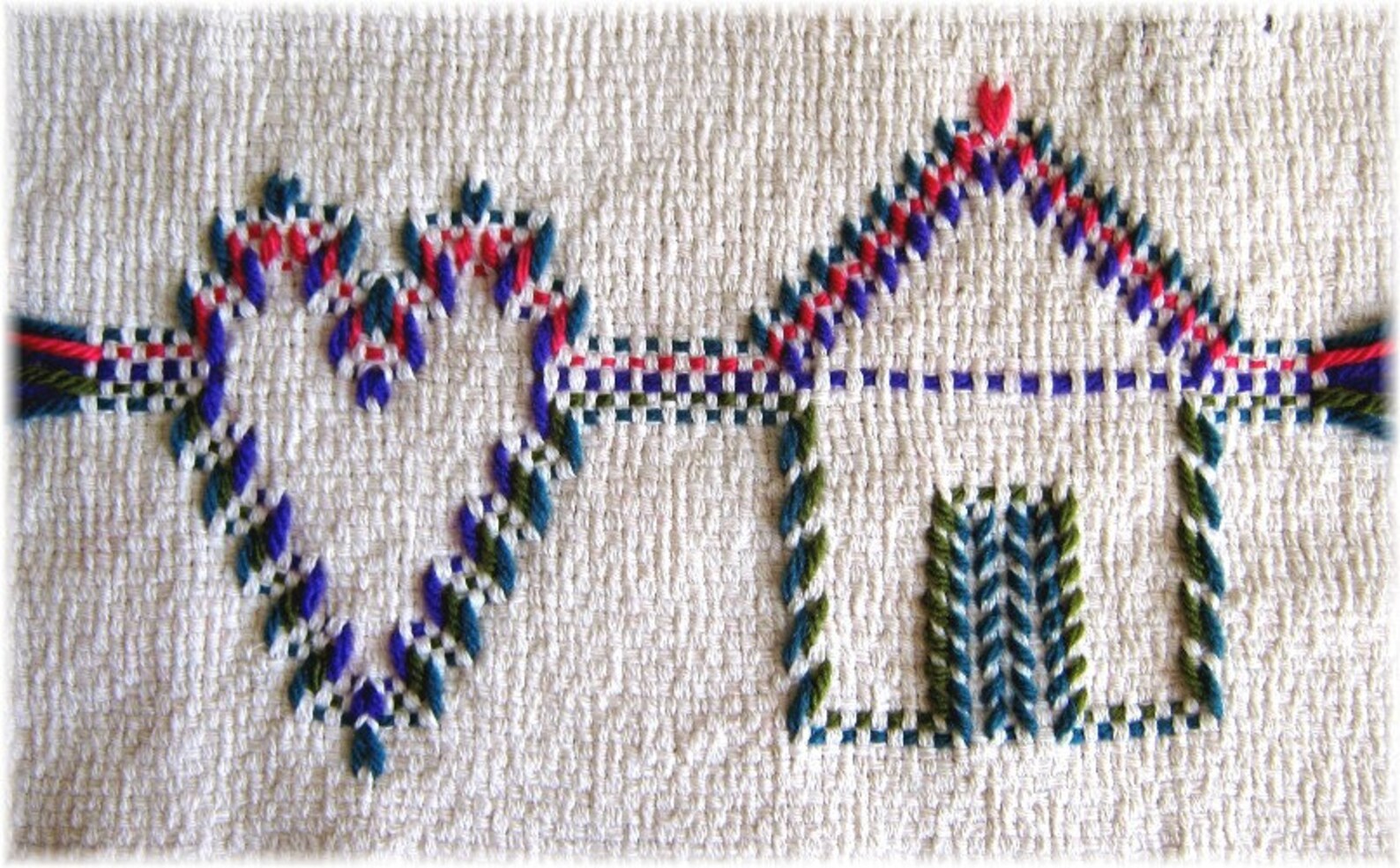 Home is Where the Heart Is, Swedish Weave Digital Pattern - Etsy