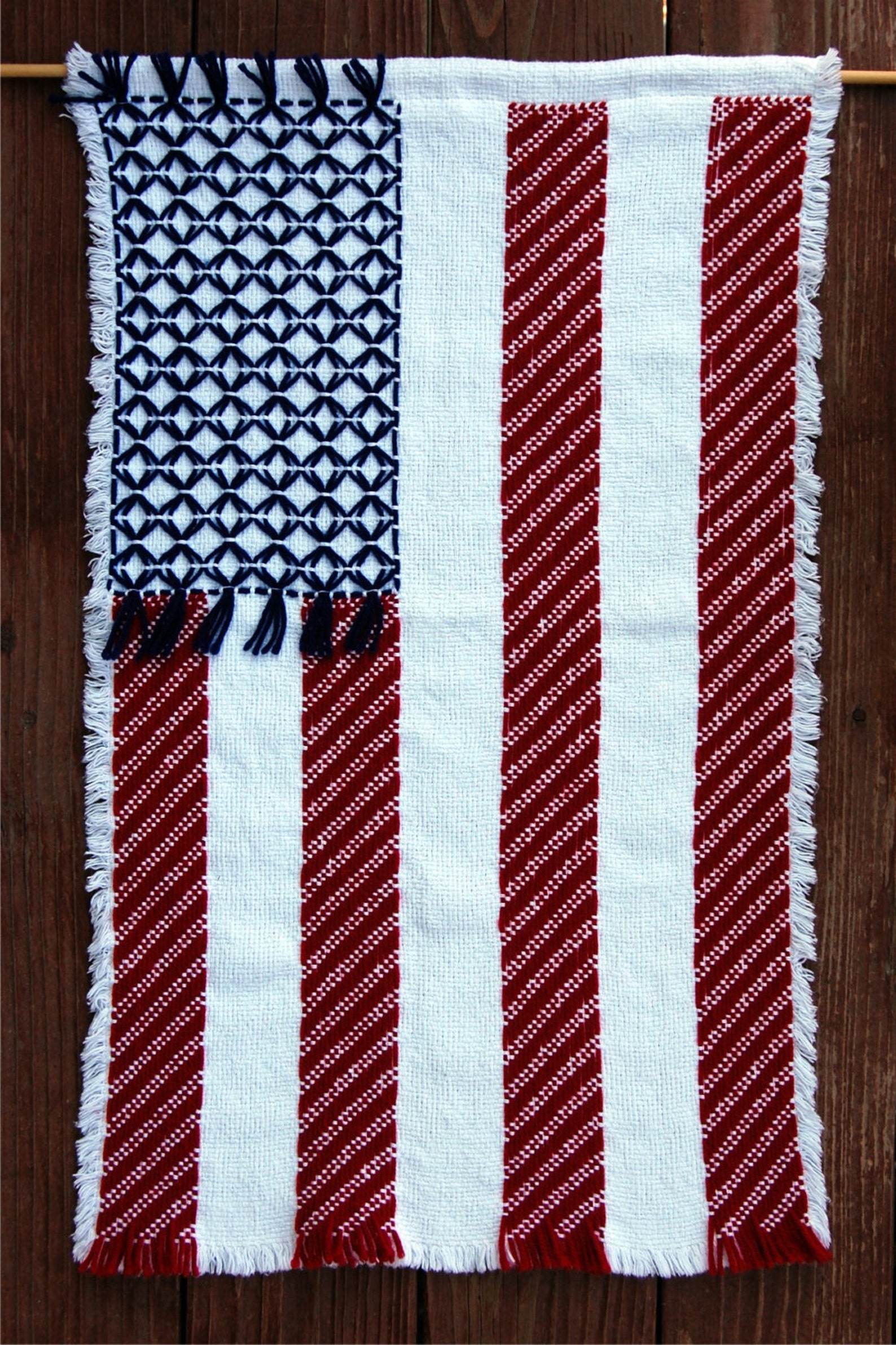 Old Glory Flag, Swedish Weave Digital Pattern - Etsy