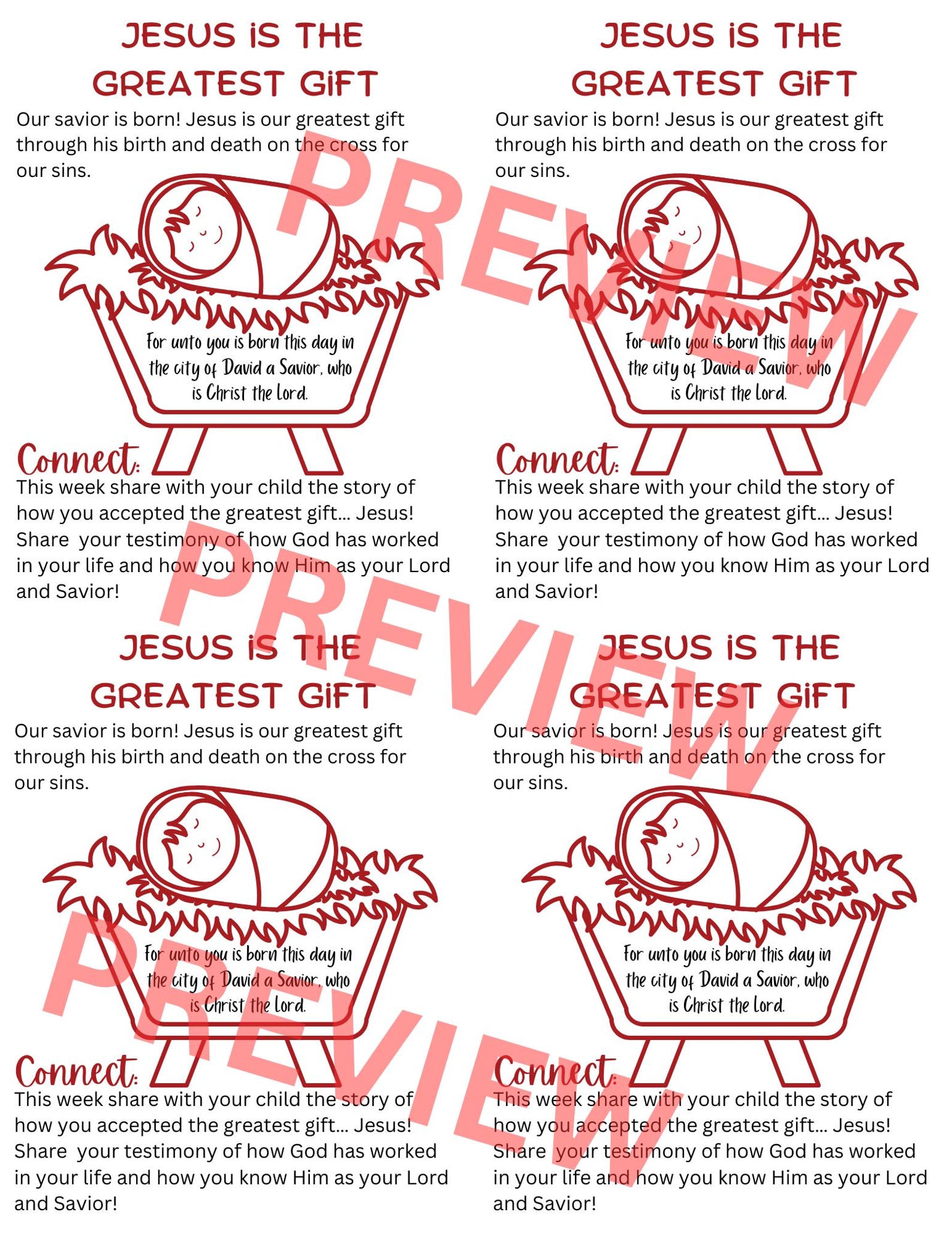 Jesus is the Greatest Gift - LOW PREP Sunday School Lesson - Etsy