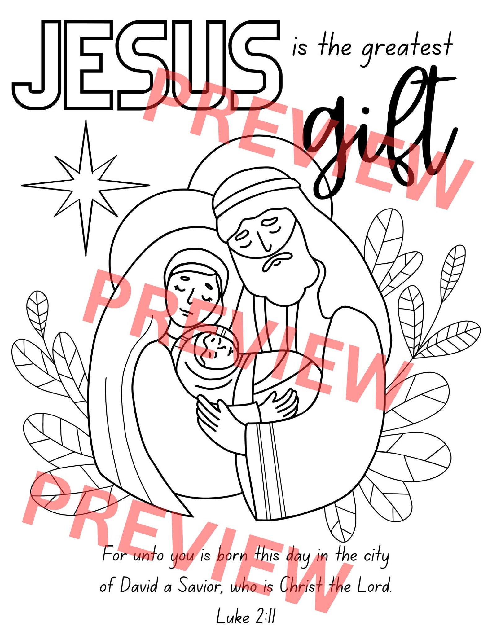 Jesus is the Greatest Gift - LOW PREP Sunday School Lesson - Etsy