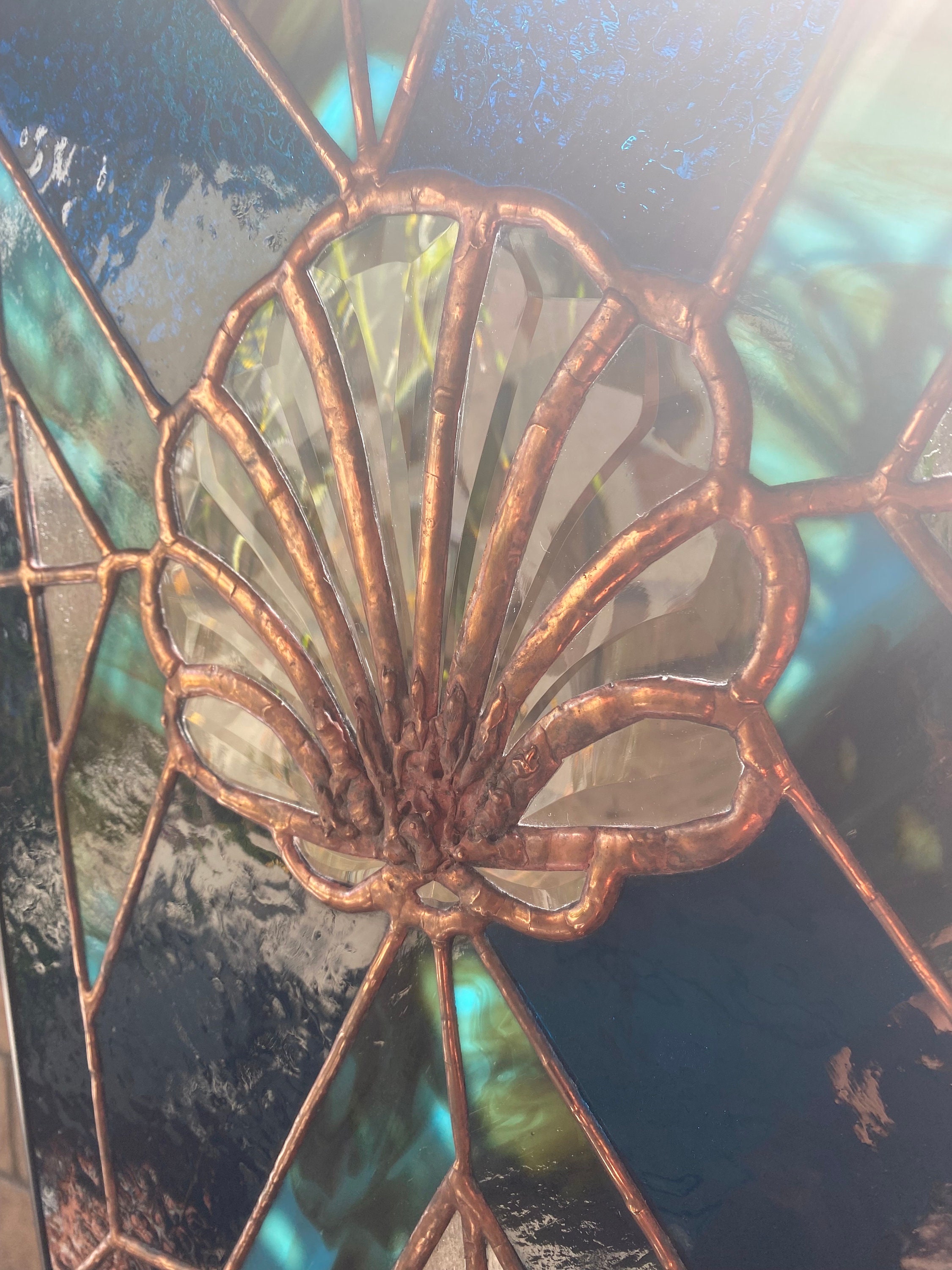 Beveled Shell Stained Glass Window - Etsy