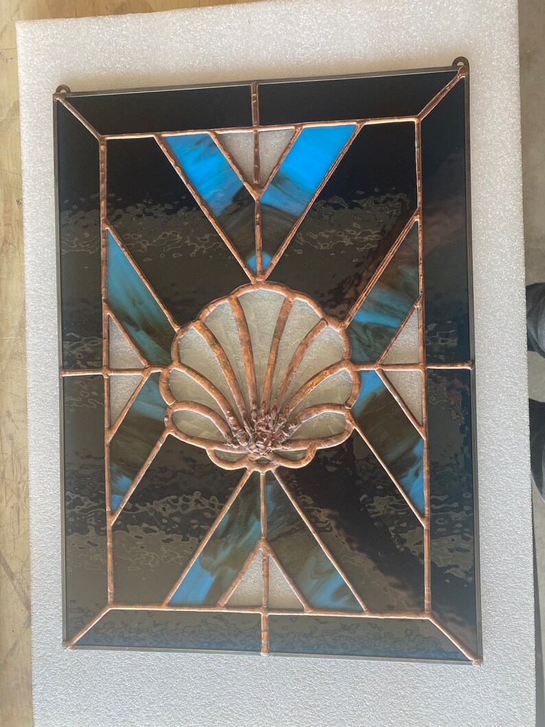 Beveled Shell Stained Glass Window - Etsy