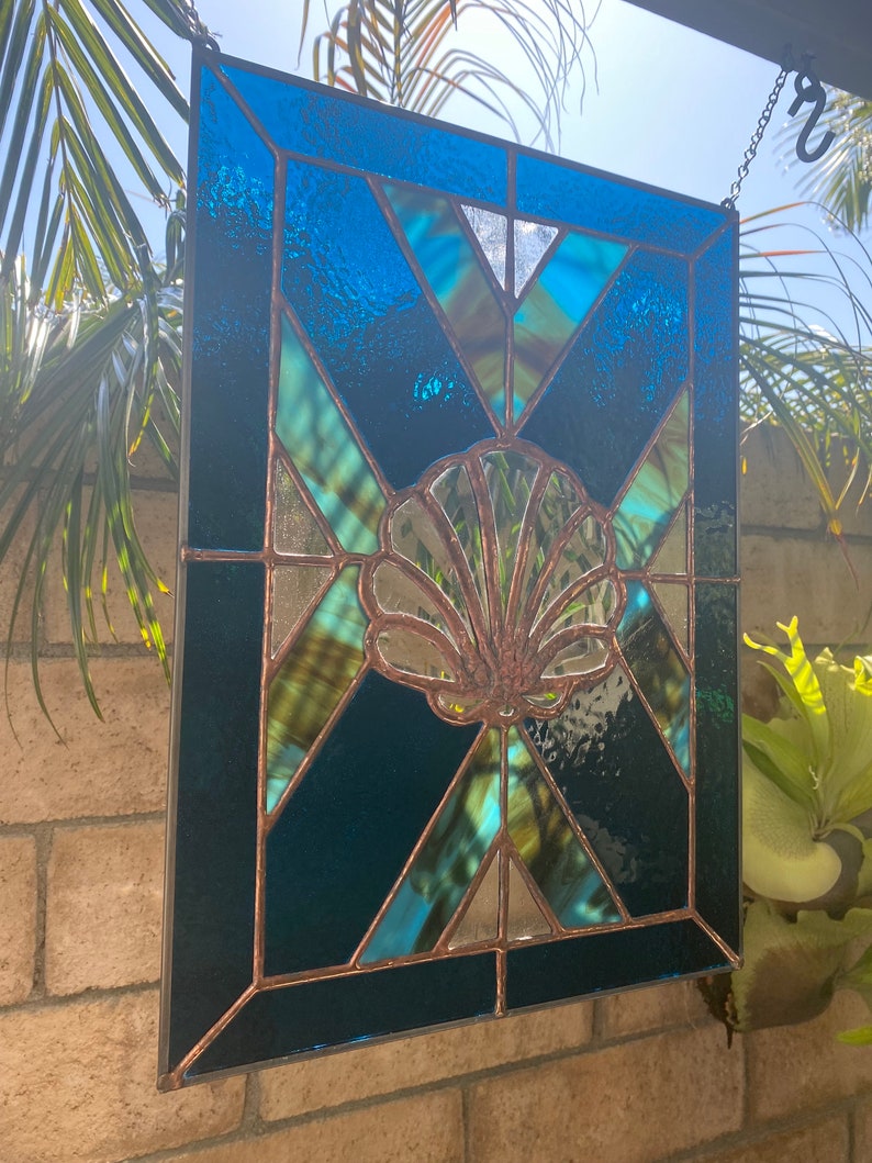 Beveled Shell Stained Glass Window - Etsy