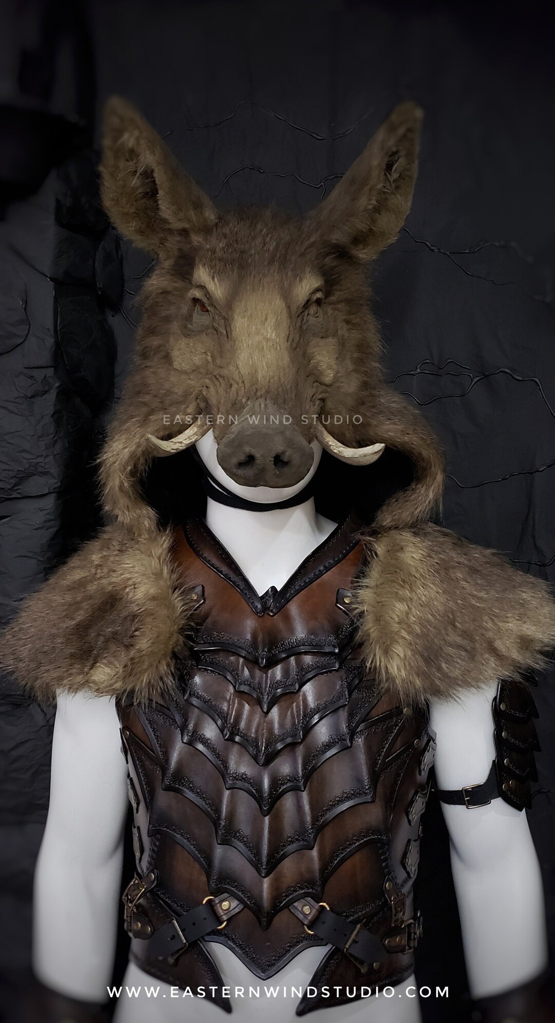 Wild Boar Headdress Information - Synthetic, (READ ITEM DETAILS Before ...