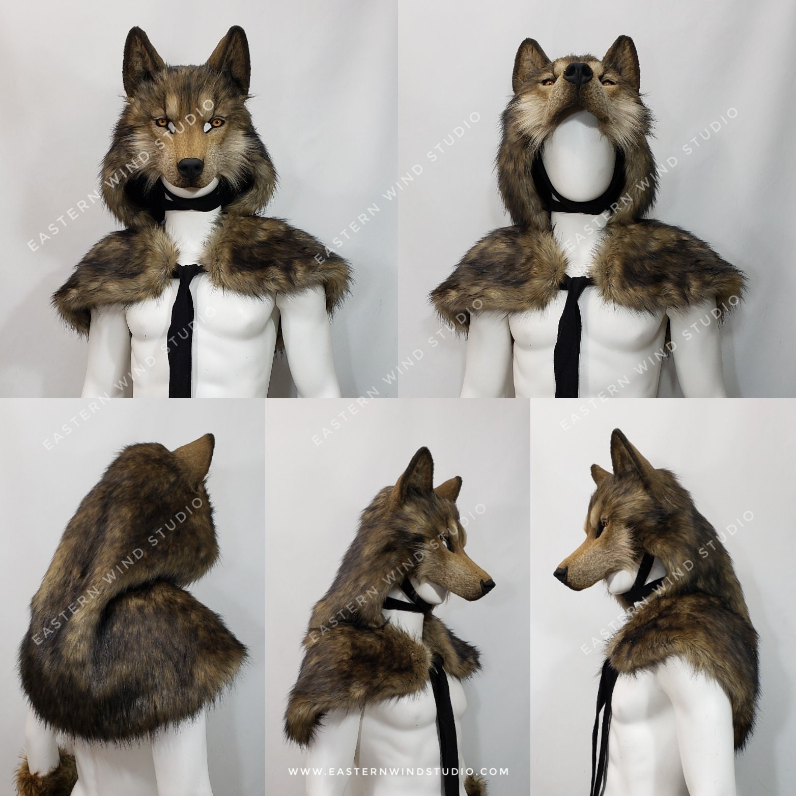 Wolf Mask Headdress Combo READ Item Details Before Purchasing Please - Etsy