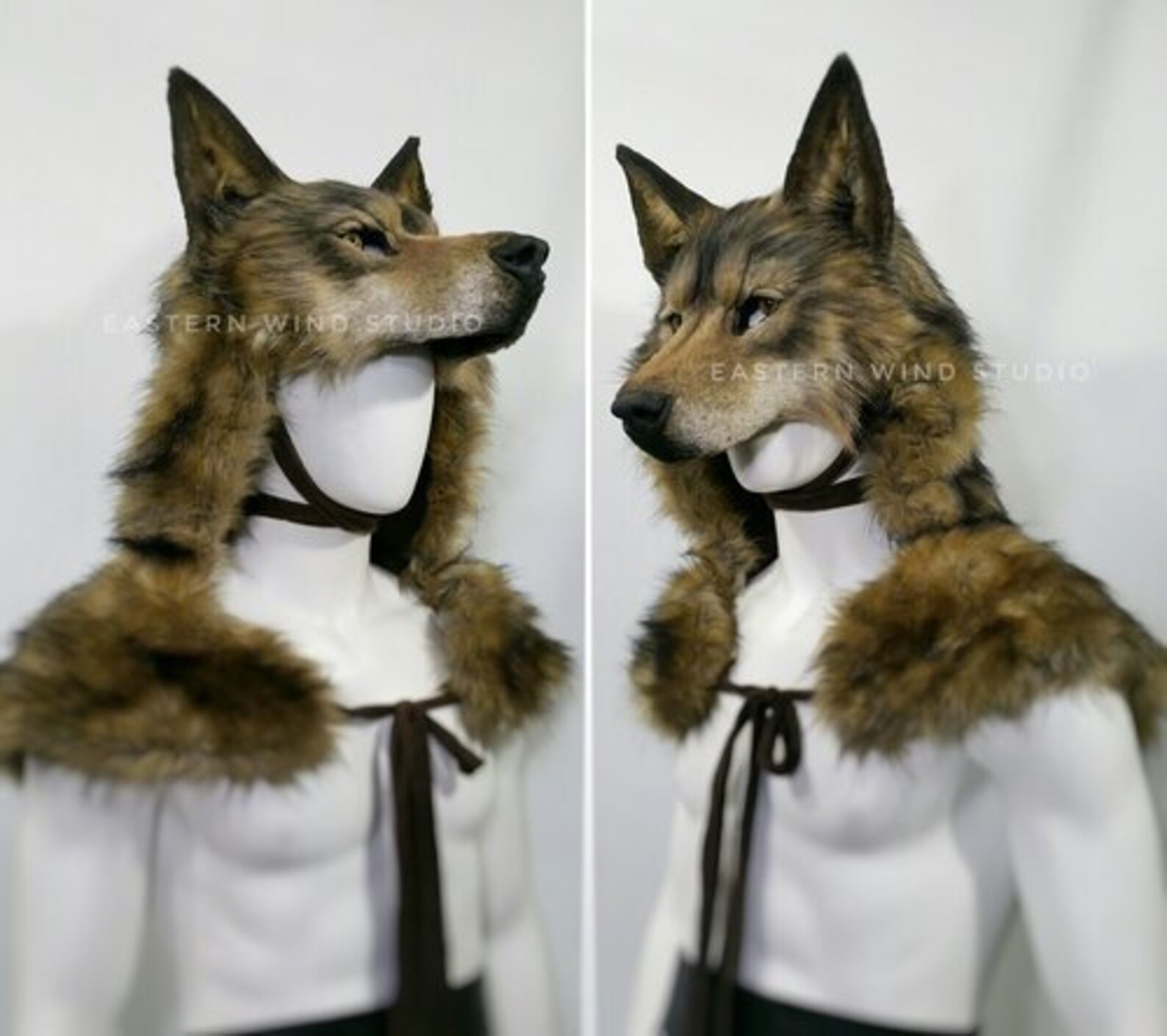 Coastal Wolf Mask/ Headdress Combo Animal Friendly - Etsy