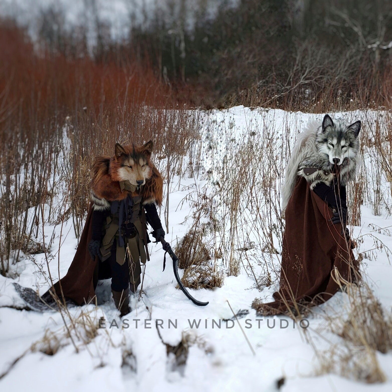 Silver-gray Northwestern Wolf Mask / Headdress Combo READ ITEM DETAILS ...