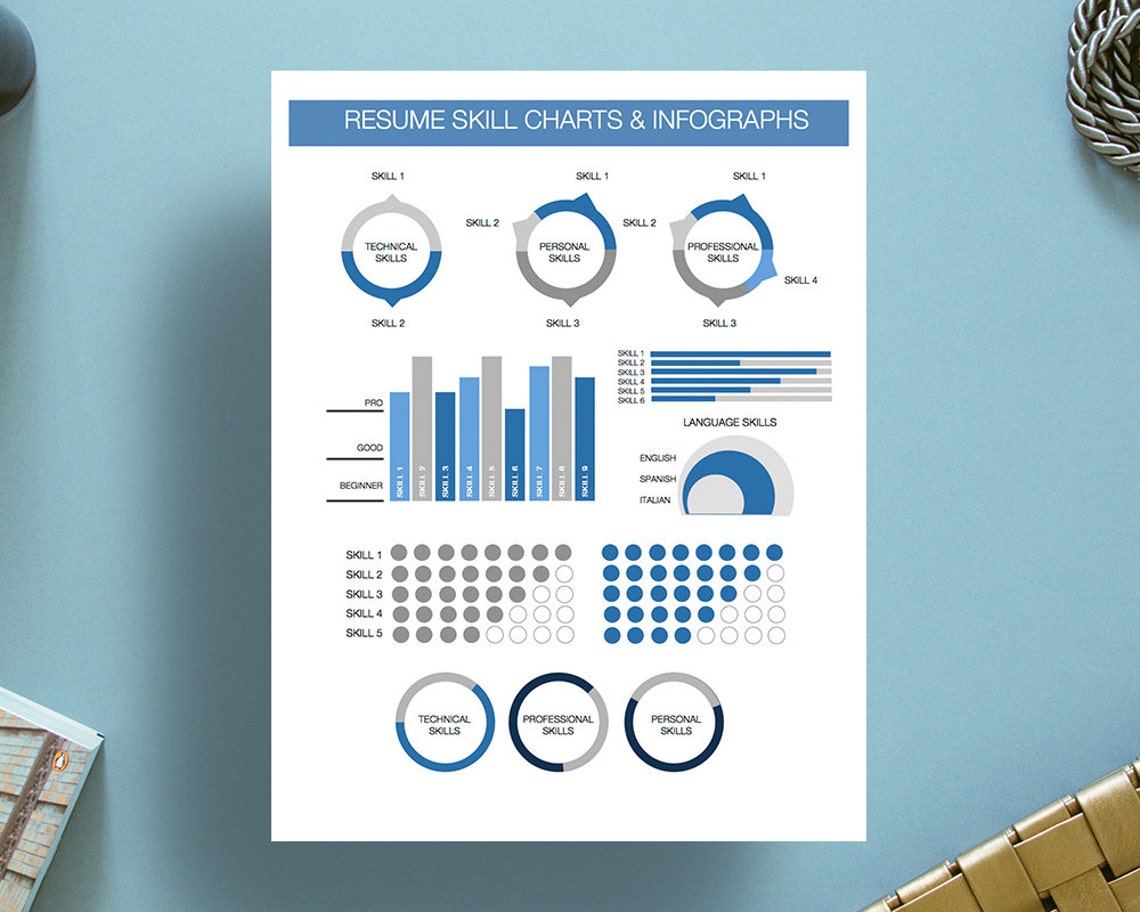 James Skully Infographic Resume With Infographics and Matching Cover ...