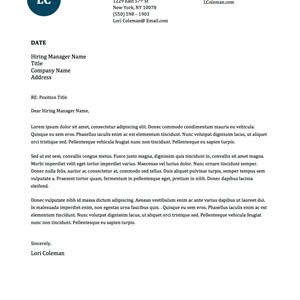 Modern Two Page Simple Word Resume and Cover Letter Template No. 1 - Etsy