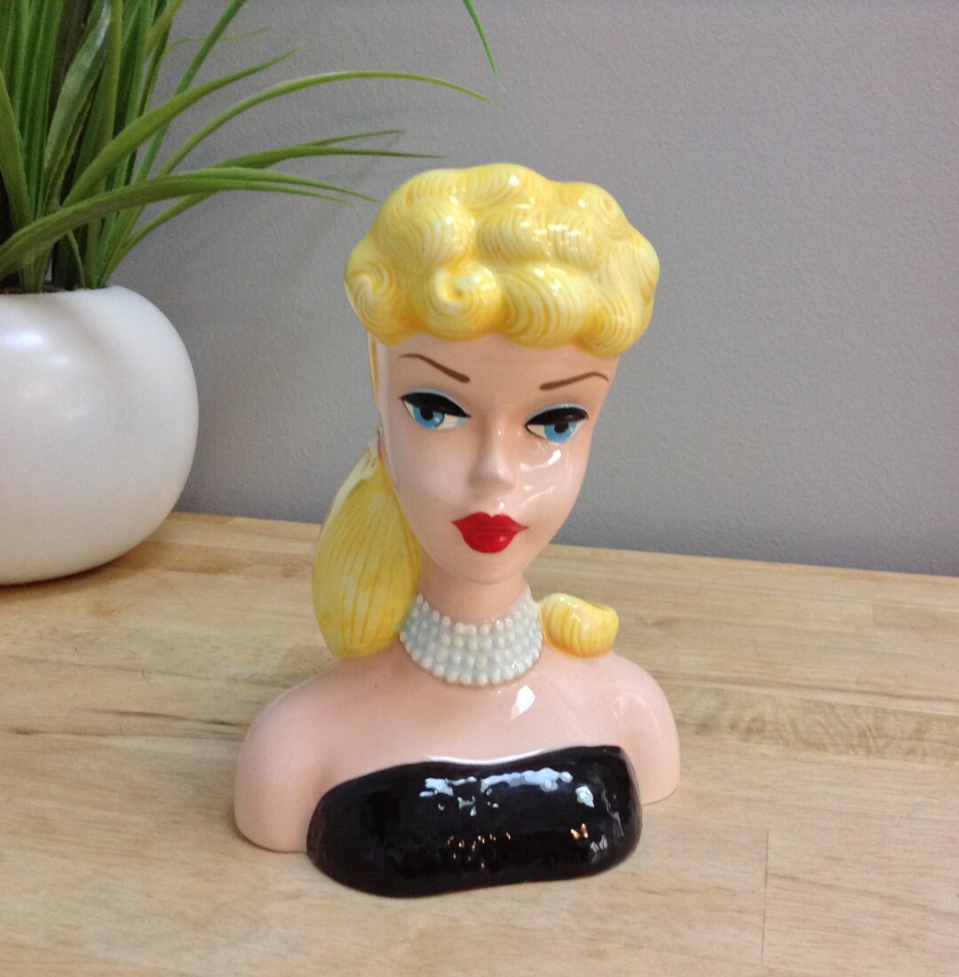 Vintage Barbie Head Vase From Barbie With Love "solo in the Spotlight ...