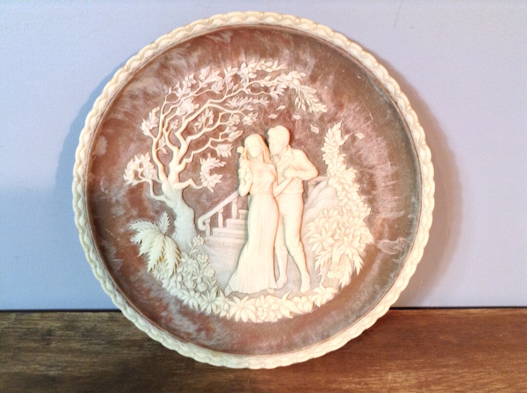 Vintage Incolay Studios of California Limited Edition Plate the Kiss ...