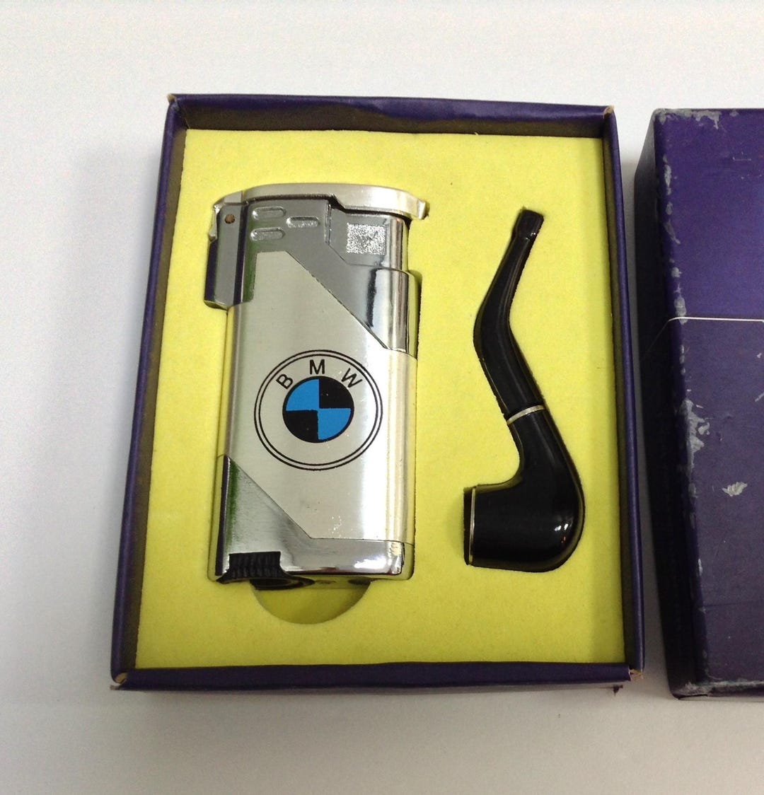 Rare BMW Butane Lighter Set in Box, Vintage BMW Lighter and Mini Pipe ...