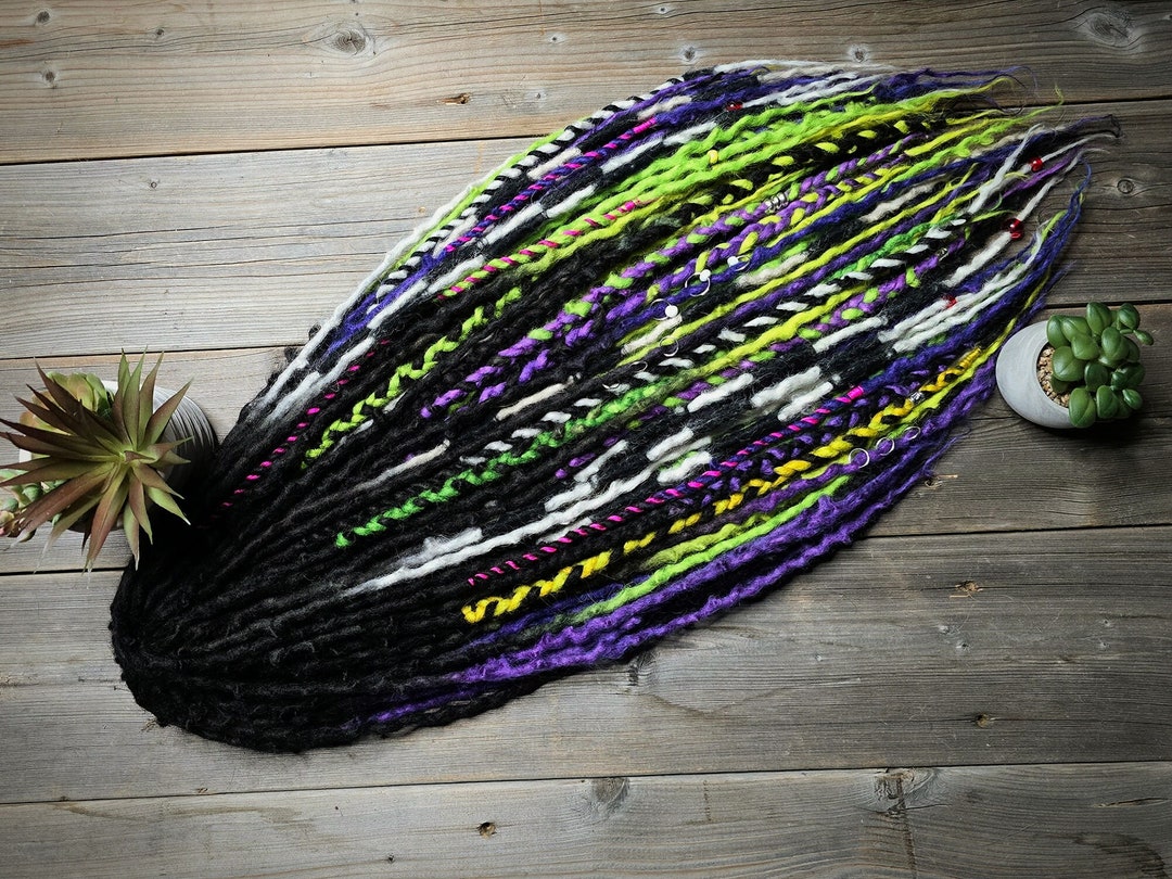 50 Double Ended Wool Loc Extensions - Etsy