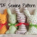 Easter Bunny PDF Sewing Pattern and Tutorial Easter Bunnies Pattern ...