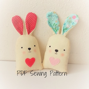 Easter Bunny PDF Sewing Pattern and Tutorial Bunnies Pattern ...